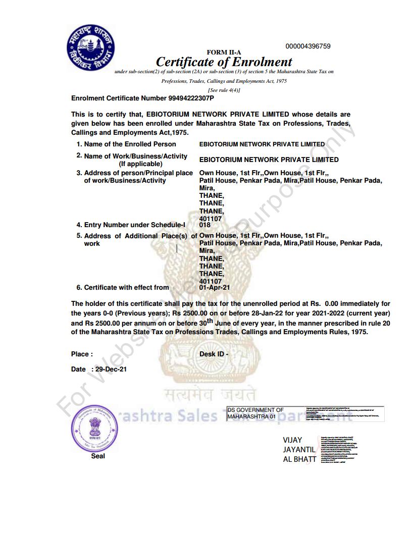 e-Biotorium Network Pvt Ltd